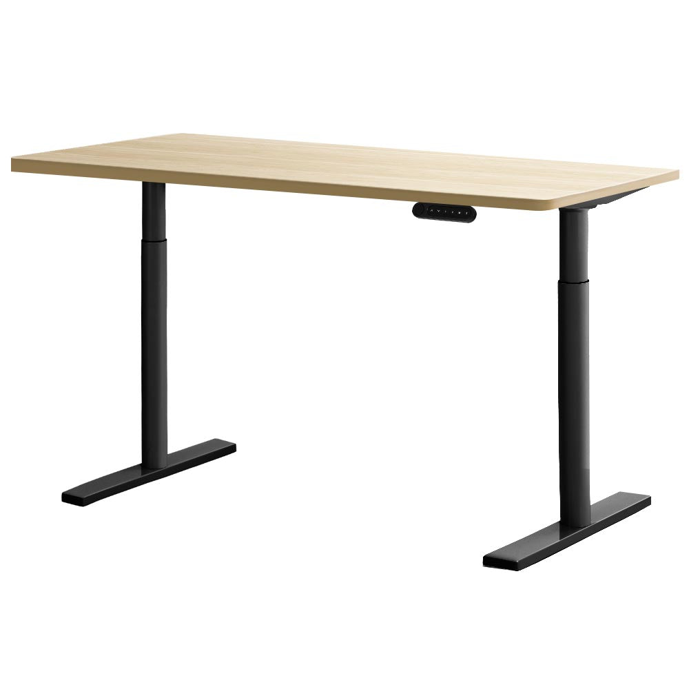 Artiss Electric Standing Desk Height Adjustable Sit Stand Desks Black ...